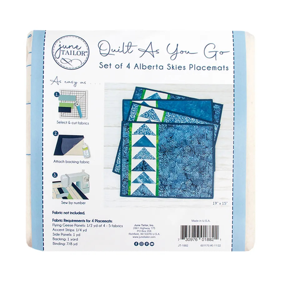 QAYG Placemat Alberta Skies Pattern — Just Sew Happy NC