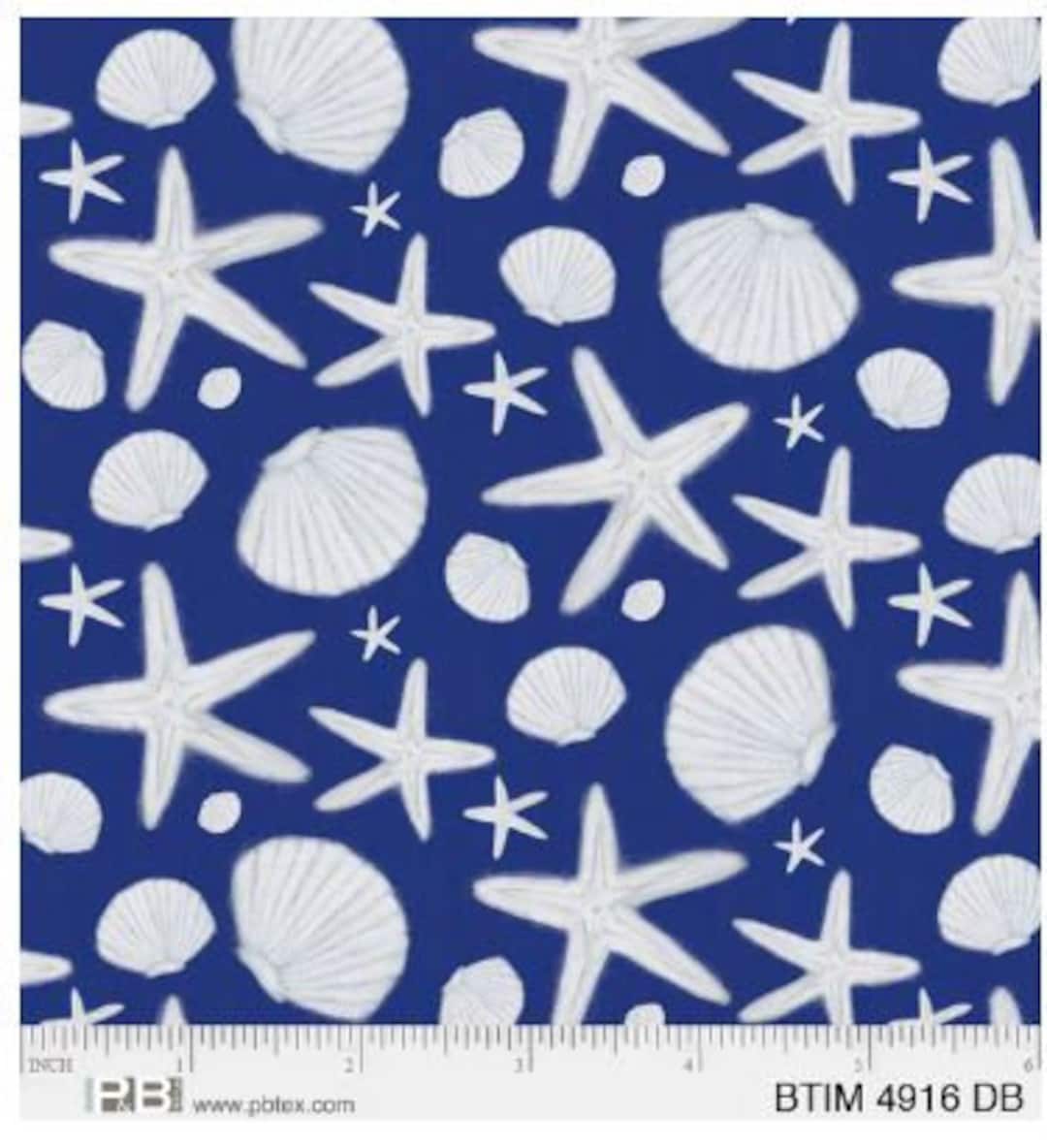 Beach Time Navy Shells — Just Sew Happy NC